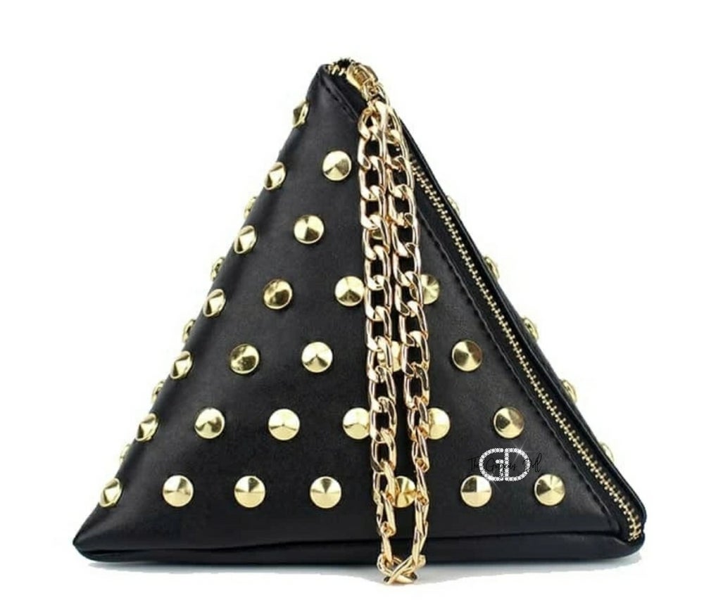 "Malli" Studded Triangle Bag – The Gorgeous Doll Boutique