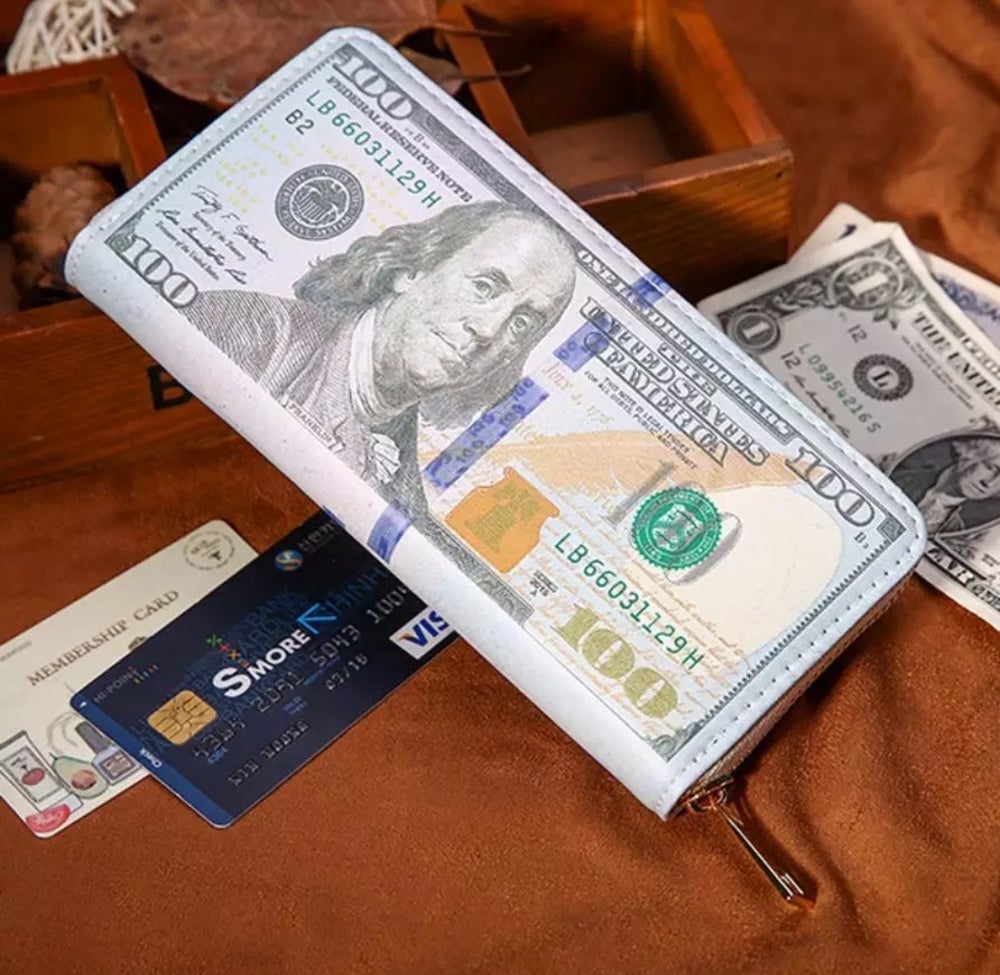 "All About The Benjis" Wallet – The Gorgeous Doll Boutique